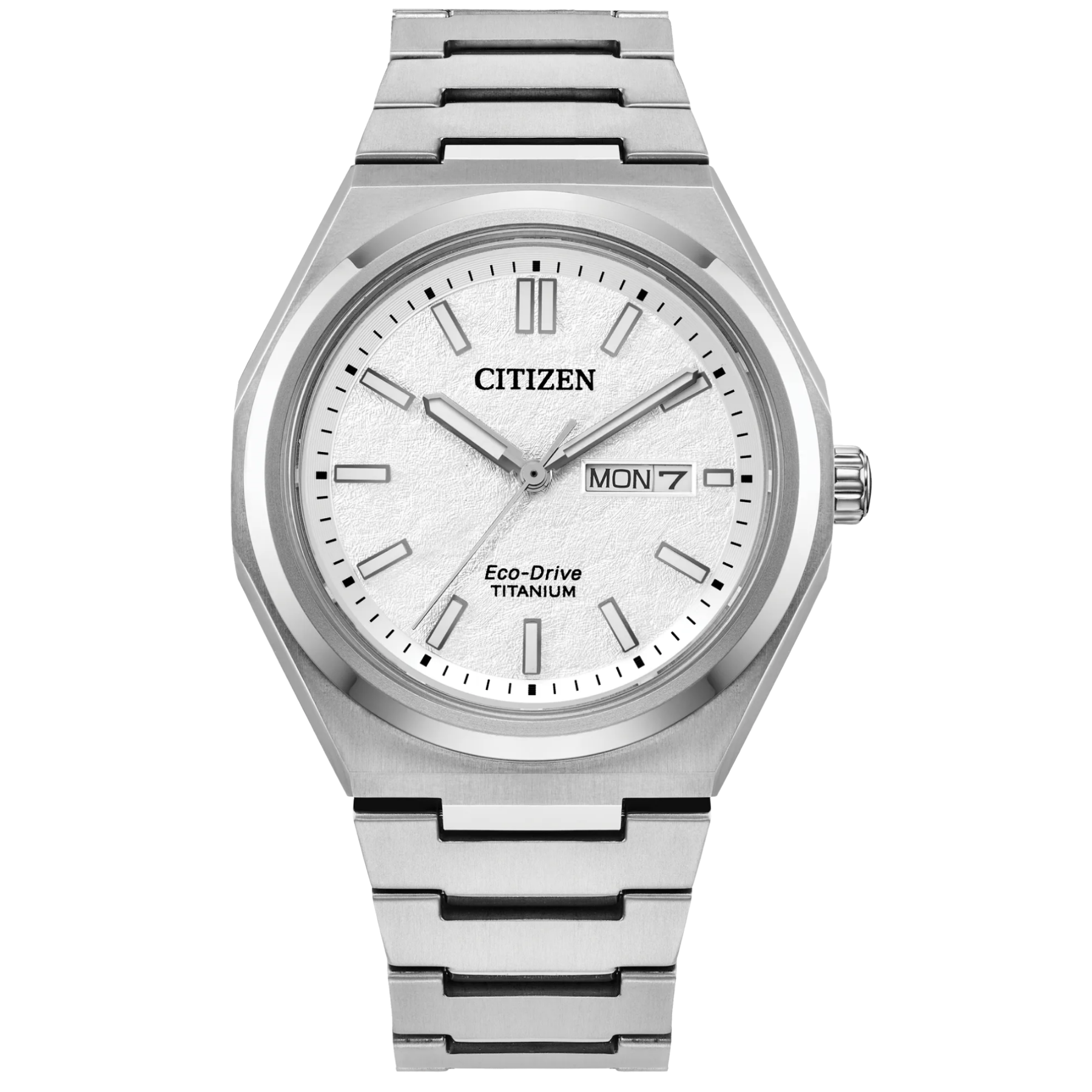 CITIZEN Men's Zenshin Three-Hand Eco-Drive Super Titanium Watch